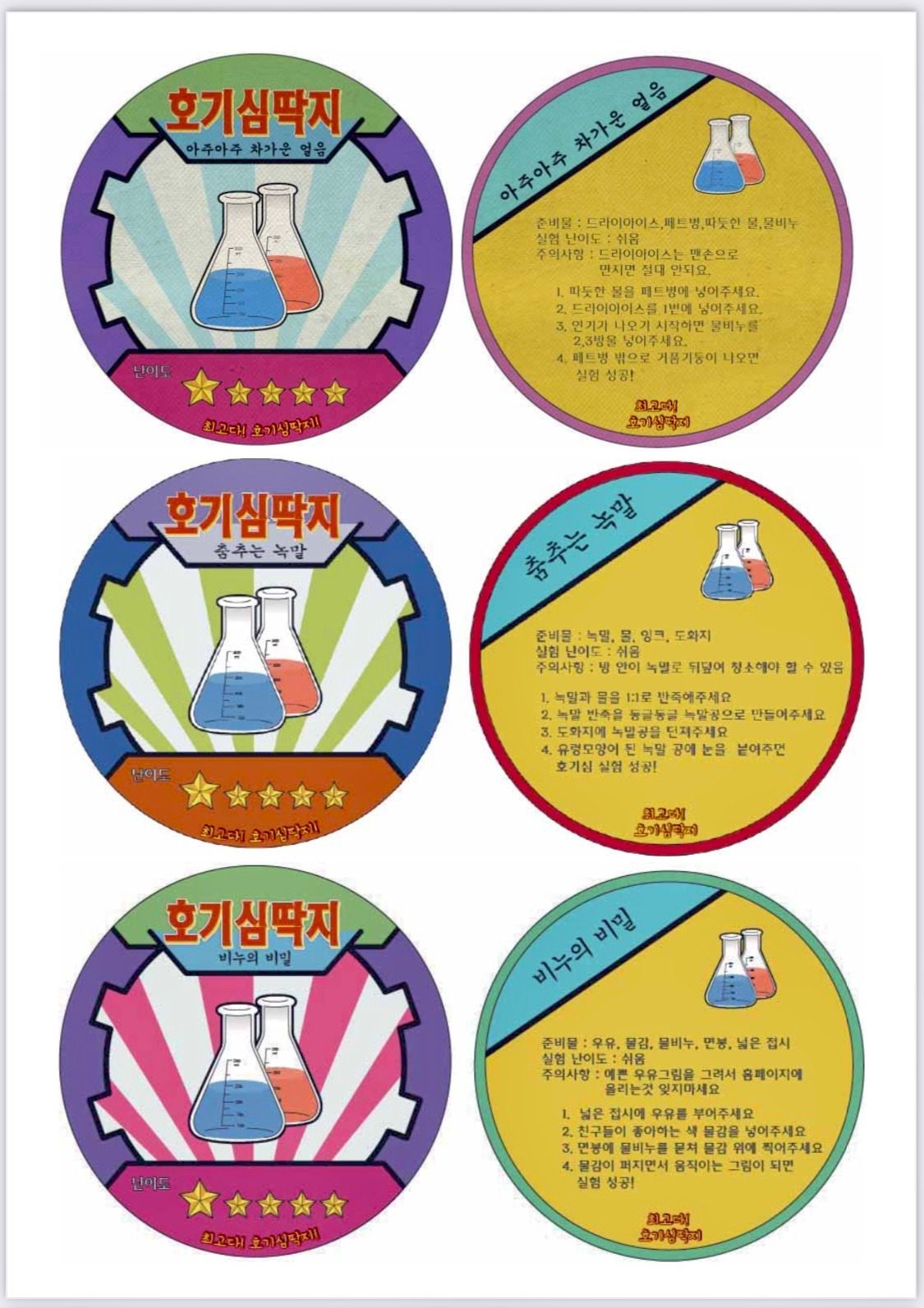 최고다 과학 호기심 딱지ㅣ호기심 딱지를 통해 연결되는 책과 영상 네이버 블로그