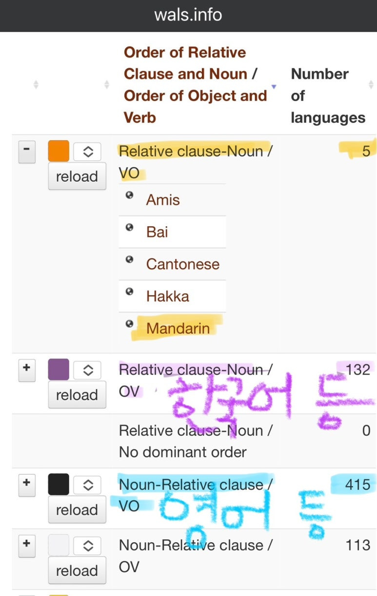 언어유형론 중국어의 어순이 특이한 이유