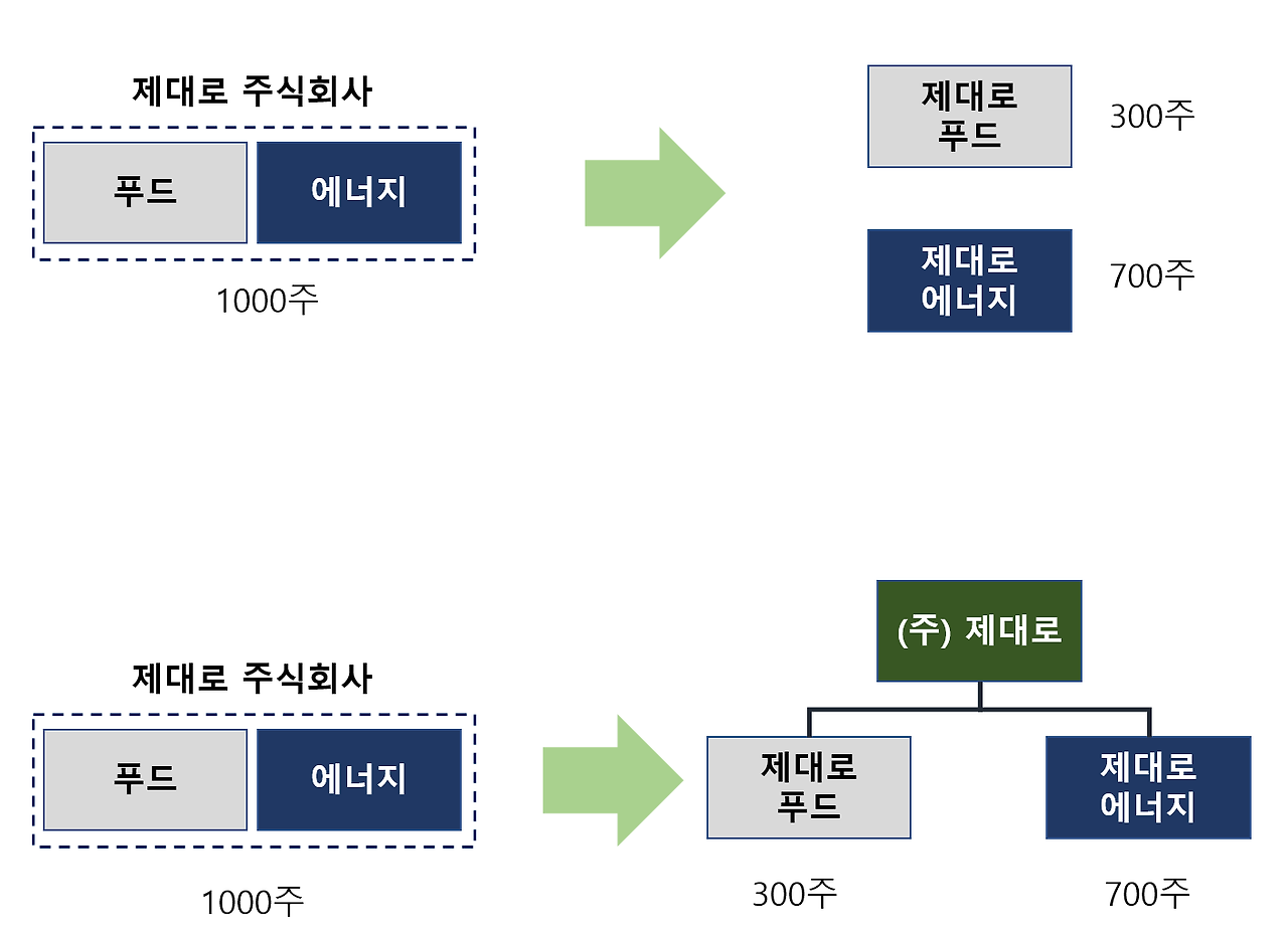 기업분할에 관한 두 가지 관점
