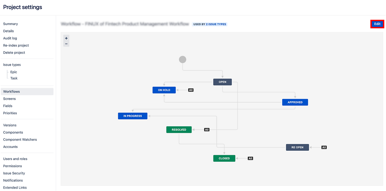 Jira 워크플로우 생성 및 수정