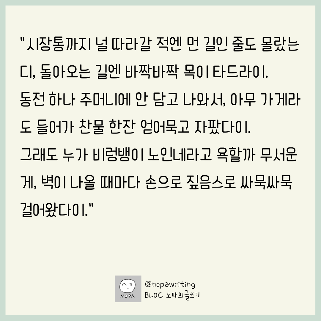 노파의 글쓰기 소년이 온다