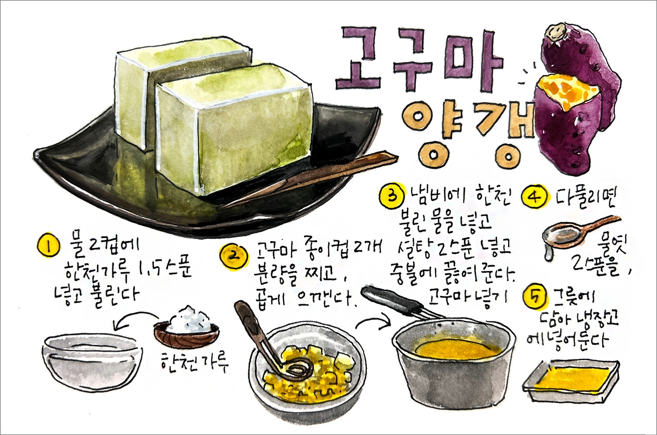 레시피 049 고구마 양갱