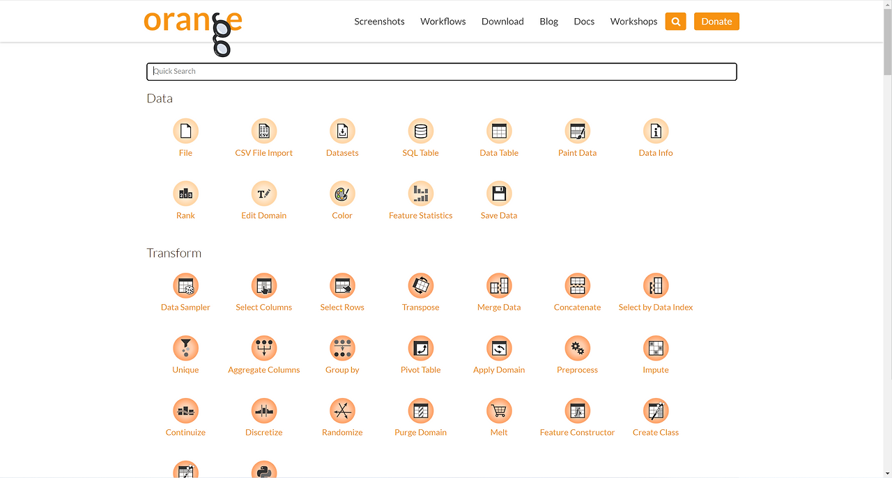 orange3 살펴보기