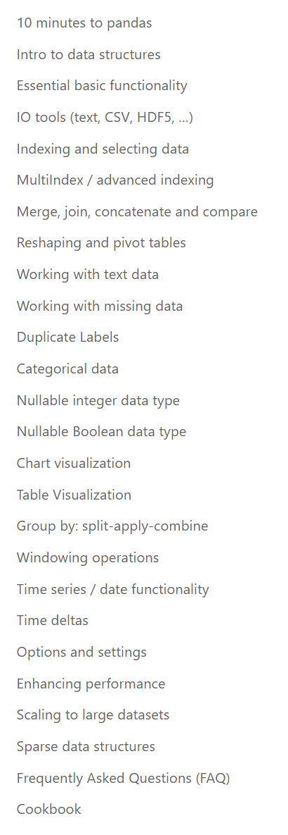 매일 공식문서 읽어보기 001 - pandas