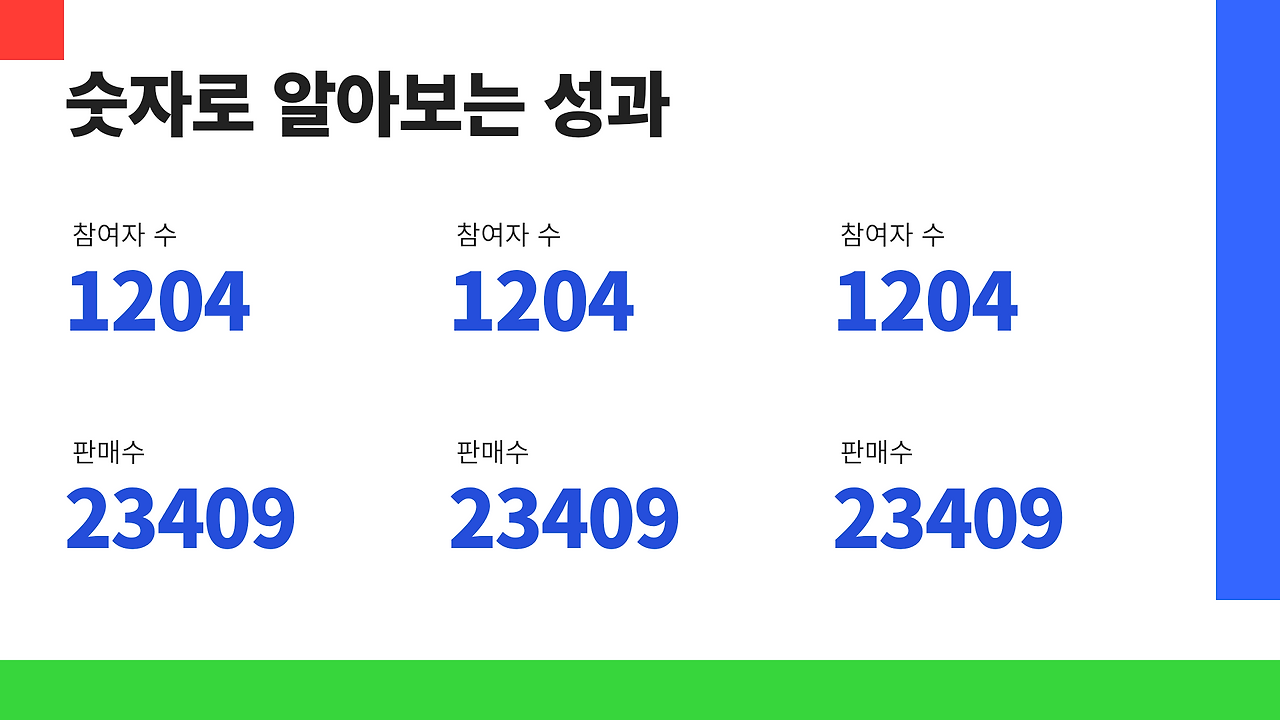 캔바 무난한 연말 성과 보고서 Ppt 템플릿