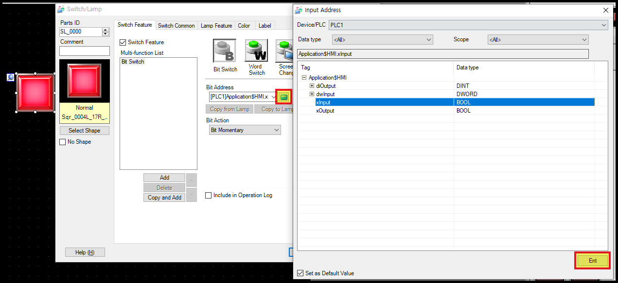 Codesys variable setting for Proface HMI