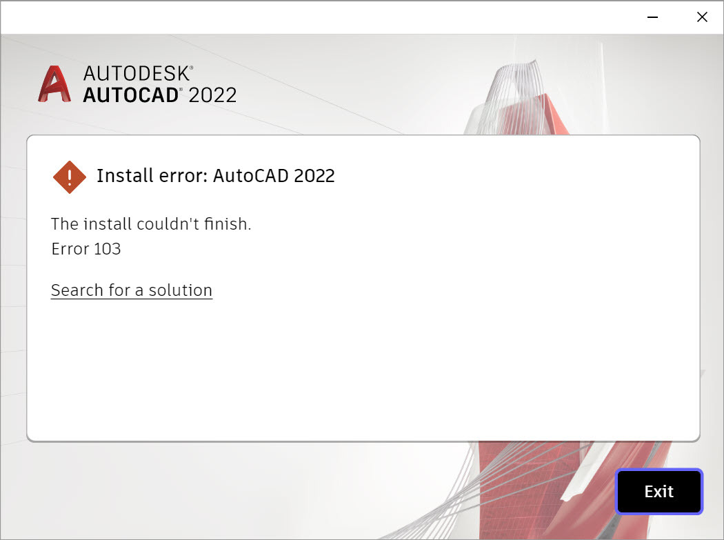 오토데스크(Autodesk) 프로그램 설치 오류 Error 103 해결방법
