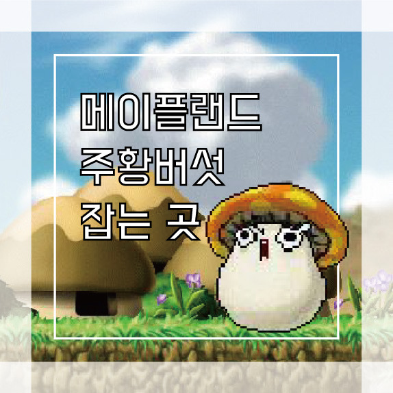 [메이플랜드] 주황버섯 잡는 곳 헤네시스 버섯동산