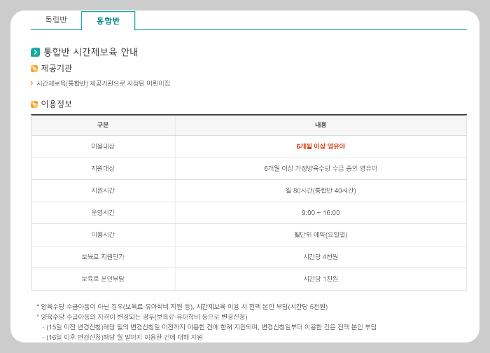 ‘시간제 보육어린이집 추가와 ‘거점 양육지원 사업 등 다방면 양육을 지원하는 천안시