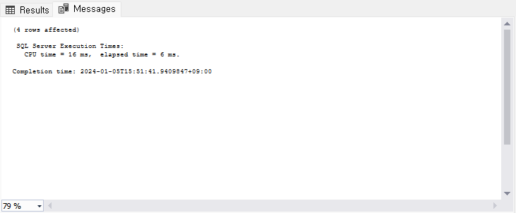 neeon의 TIL, MSSQL :: SET STATISITCS