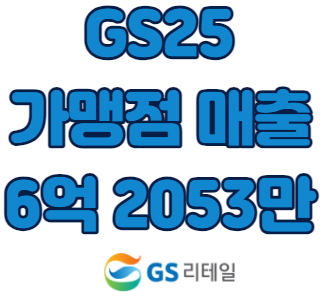 지에스25(GS25) 창업비용(가맹점수, 연평균 매출)