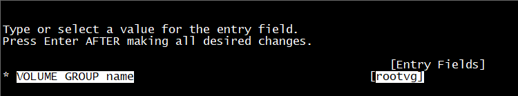 AIX LV 생성 방법 (smitty를 이용한 방법)