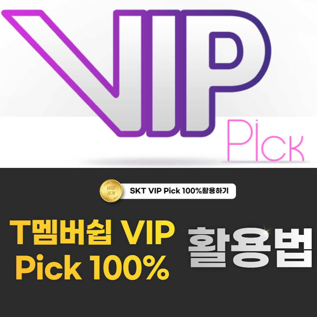 SKT VIP 혜택 100% 활용하기