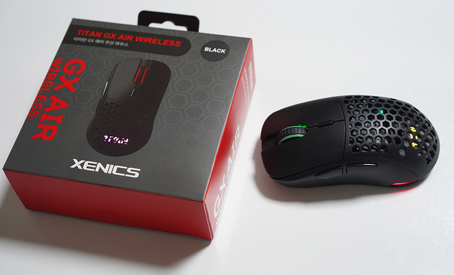 가벼운 마우스 추천 제닉스 타이탄 GX AIR 게이밍 마우스 리뷰 (가성비 타공마우스)