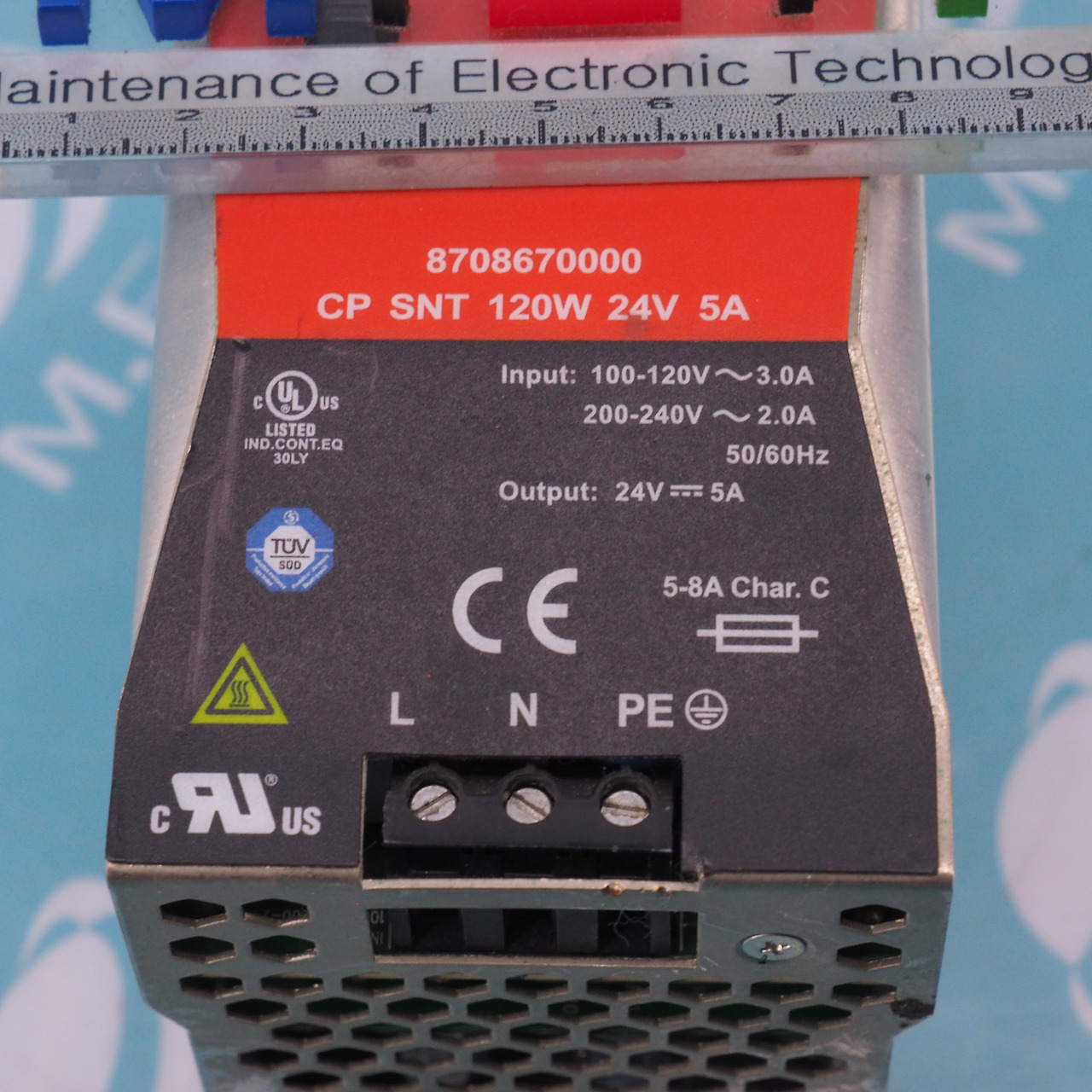 8708670000 [POWER SUPPLY] WEIDMULLER CP SNT 120W 24V 5A 8708670000 ㈜엠이티 ...