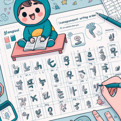 한글 자음 쓰는 순서 방법