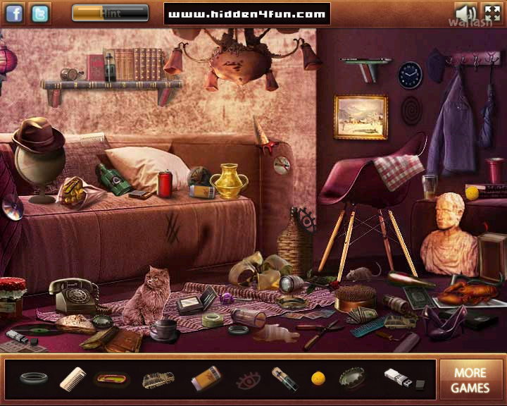 Hidden4fun 숨은그림찾기 - Andrew The Interior Designer - 플래시게임 | 와플래시 게임 아카이브