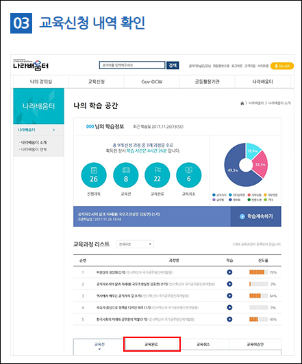 청렴연수원 나라배움터 바로가기 (https://acti.nhi.go.kr/)