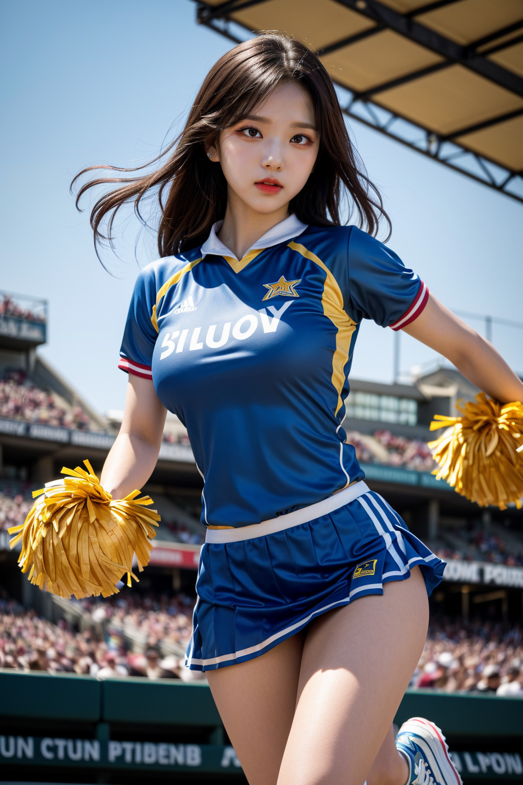 플래시24 카툰애니 야구장 치어리더 이미지