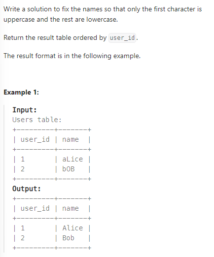 1667 Fix Names In A Table 