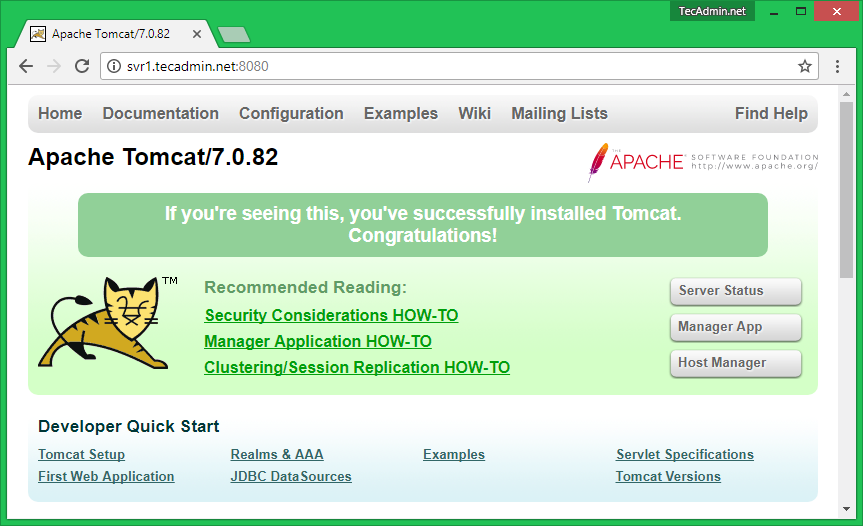 How to Install Tomcat 7 on CentOS/RHEL 7/6/5