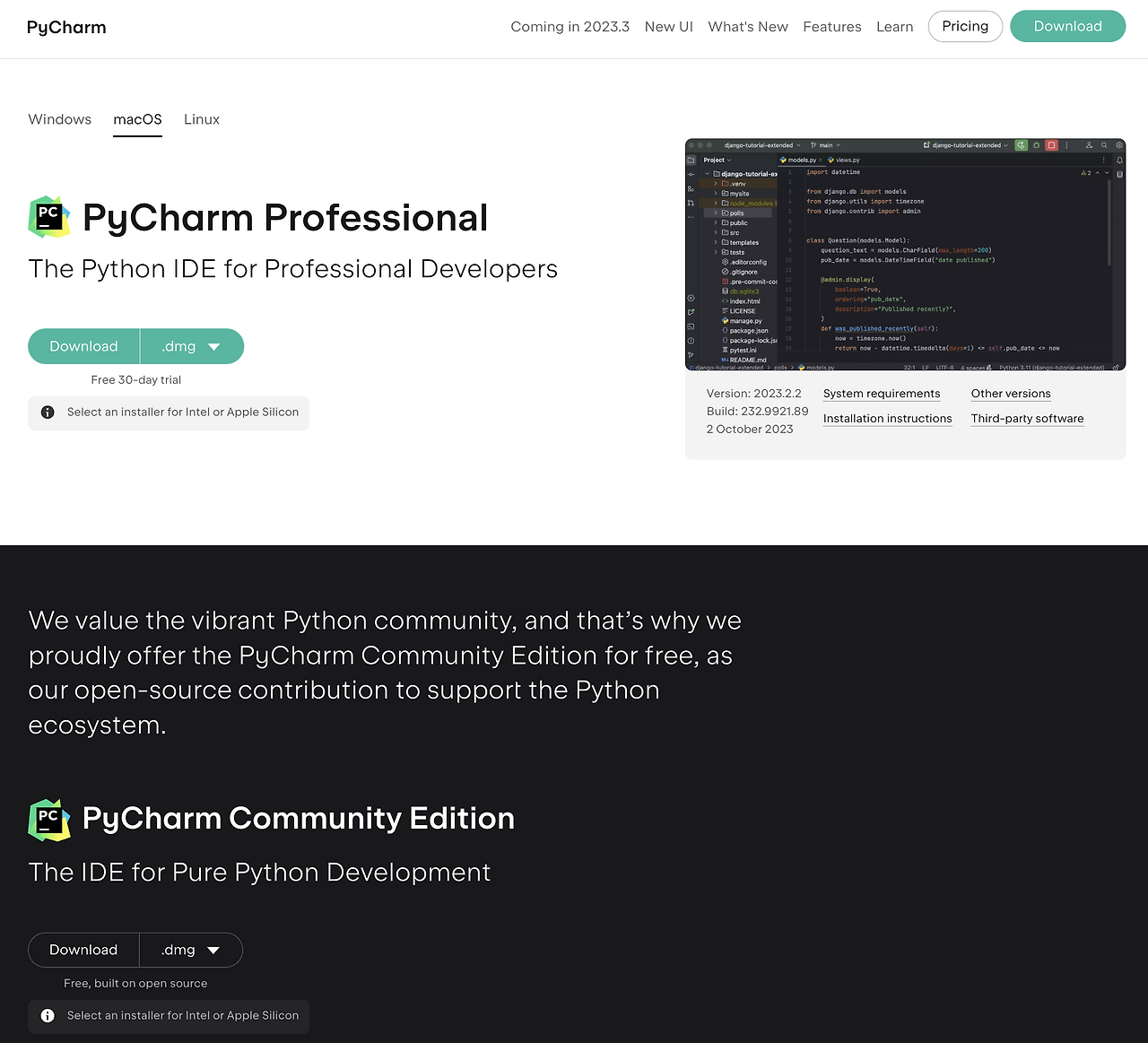 pycharm IDE 설치