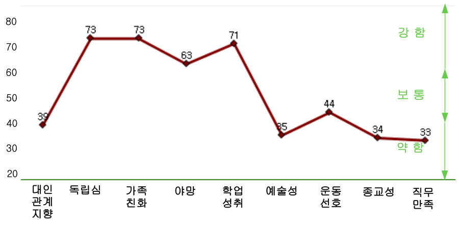 직업선호도검사l형 결과 분석