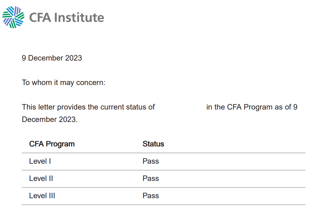 CFA 레벨 3 합격 후기와 공부 방법 공유