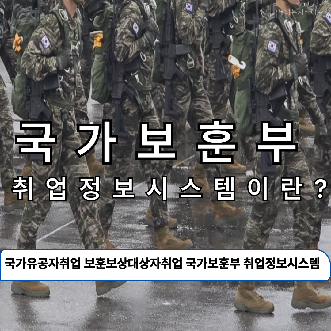 국가보훈부 취업정보시스템 활용 가이드 보훈대상자를 위한 맞춤형 취업 지원