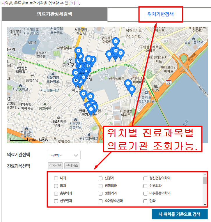 보건증 발급가능 병원 보건소 찾기위치 조회 해프릭스