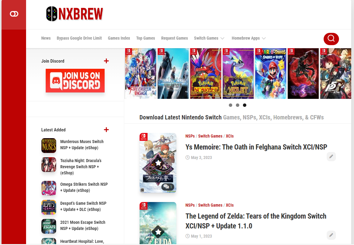 닌텐도 스위치 롬파일 다운 사이트 (Switch NSP/NSW/XCI)