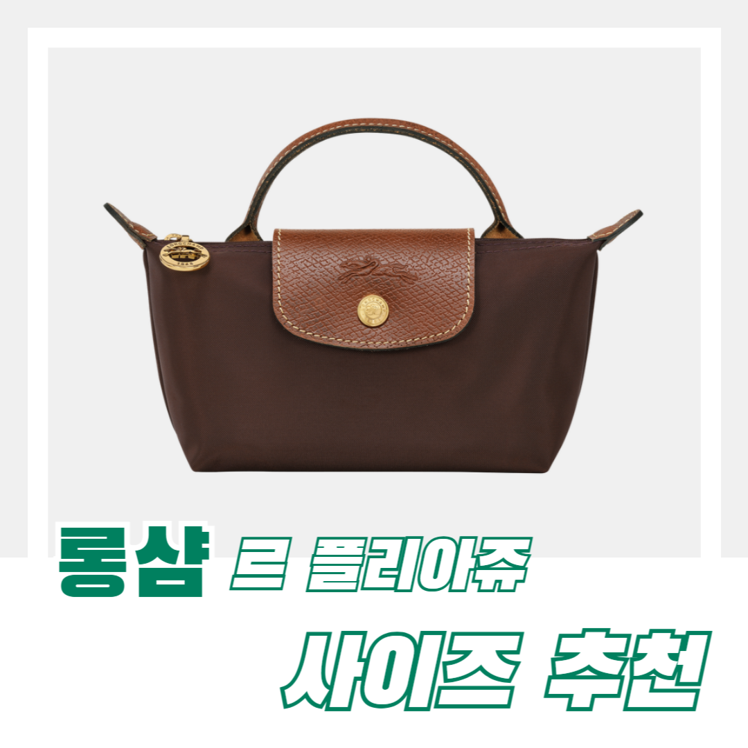가방추천 롱샴 르 플리아쥬 미니 파우치 부터 백팩까지 사이즈 정리 및 제품 추천
