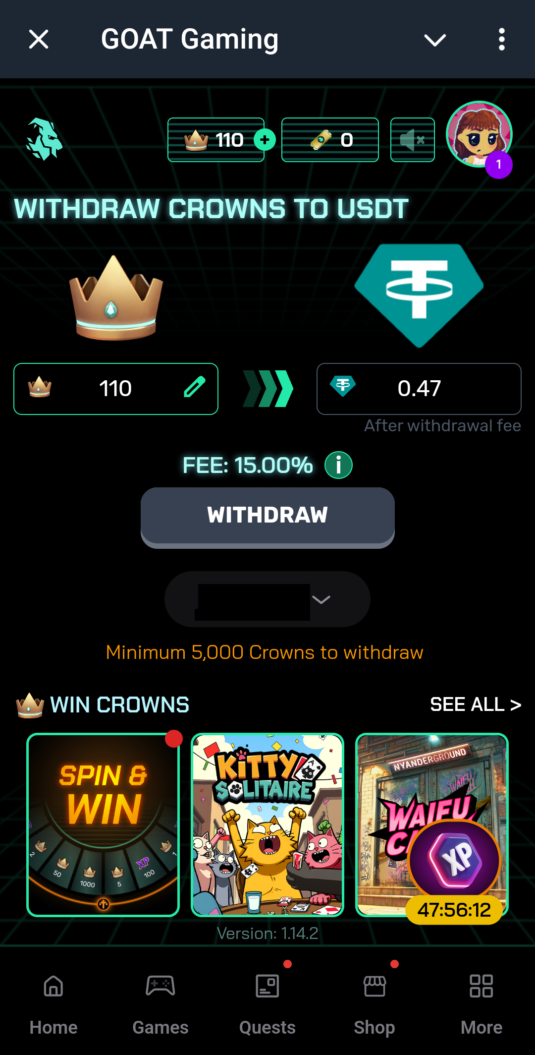 텔레그램 채굴 게임 GOAT Gaming