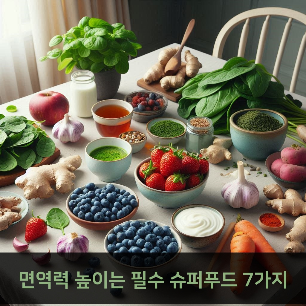 건강한 몸을 위한 면역력 강화 슈퍼푸드 7가지 소개