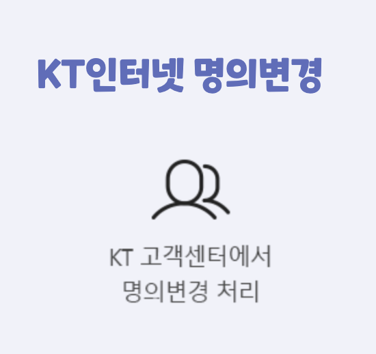 Kt 인터넷 명의변경 방법 필요서류 고려해야 할 점 Feat결합할인