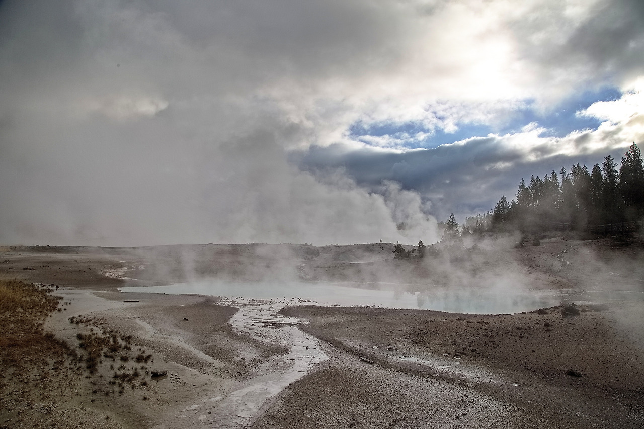 Yellowstone 국립공원의 Norris Geyser