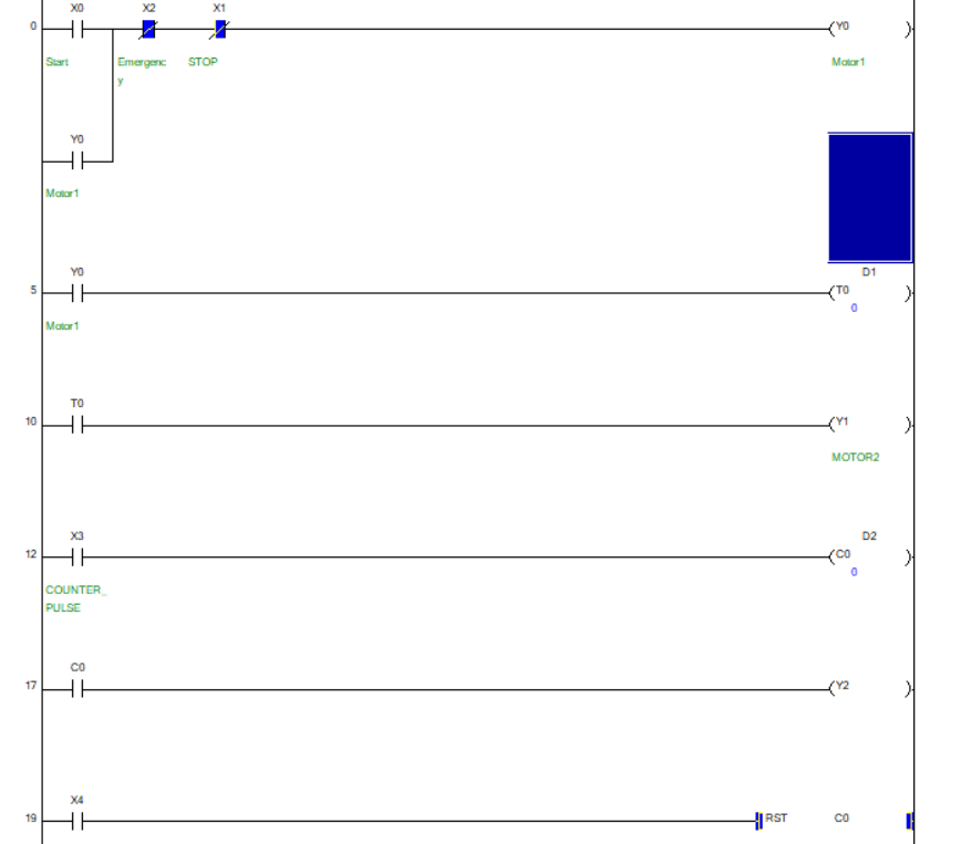 미츠비시 멜섹 카운트 벨류계산되는 시스템 PLC 자동A접점,B접점,카운트,타이머,리셋기능 :: PLC 그리고 SW