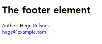 HTML 기초 정리(37) - 바닥글