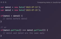 자바스크립트 라이브러리 없이 날짜 비교 방법
