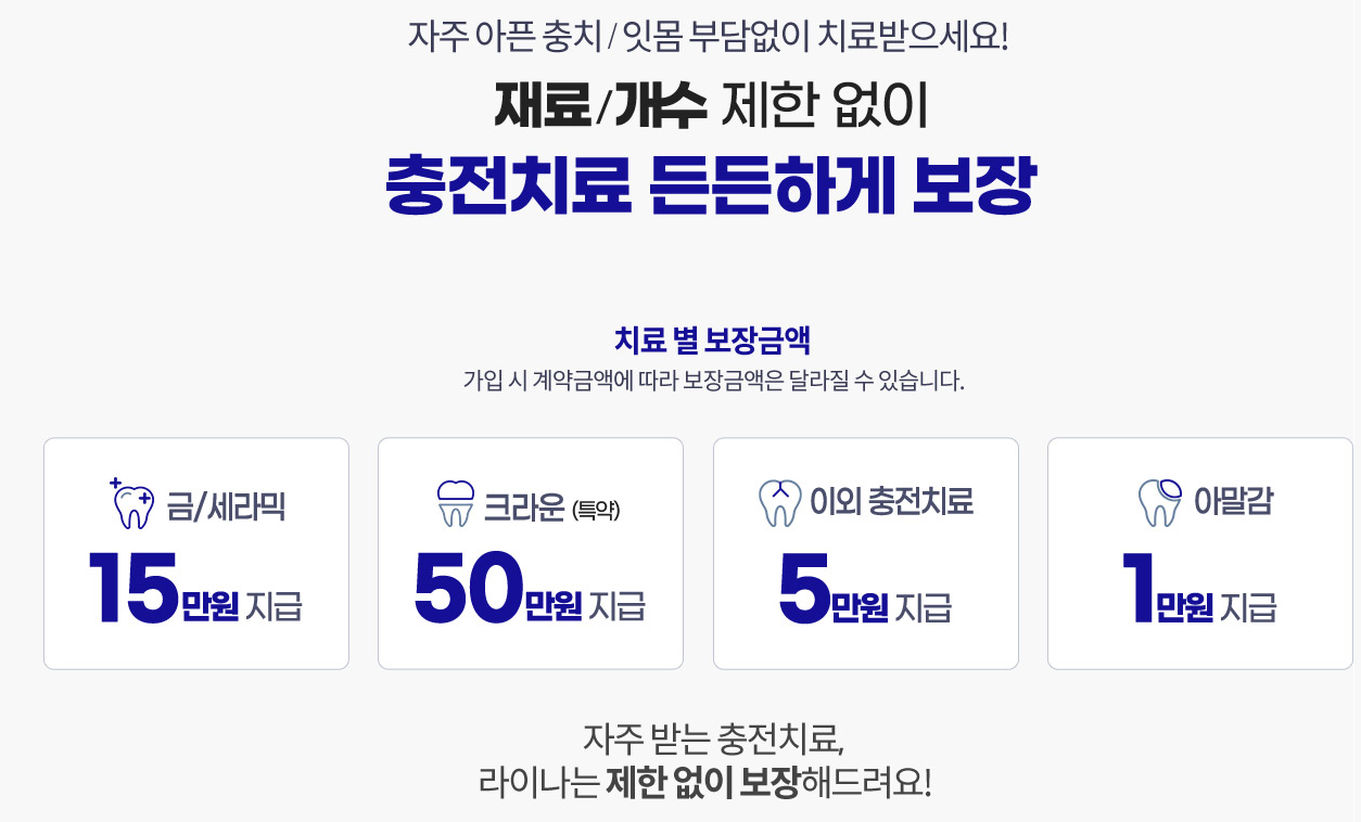 치아보험 순위 비교 Top 5 라이나생명 삼성화재 Aia 메리츠 신한라이프