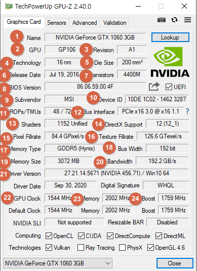 Gpu Z 다운로드 방법 그래픽 카드 성능 테스트 프로그램