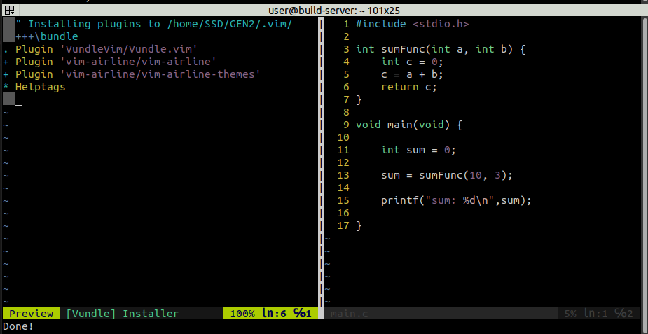 vim Vundle을 이용한 Plugin 설치