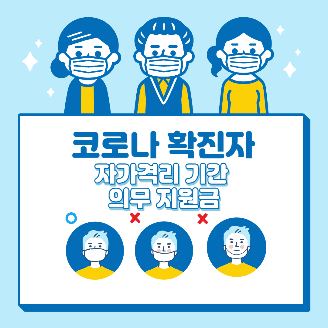 코로나 확진자 자가격리 기간 의무 및 지원금 알아보기