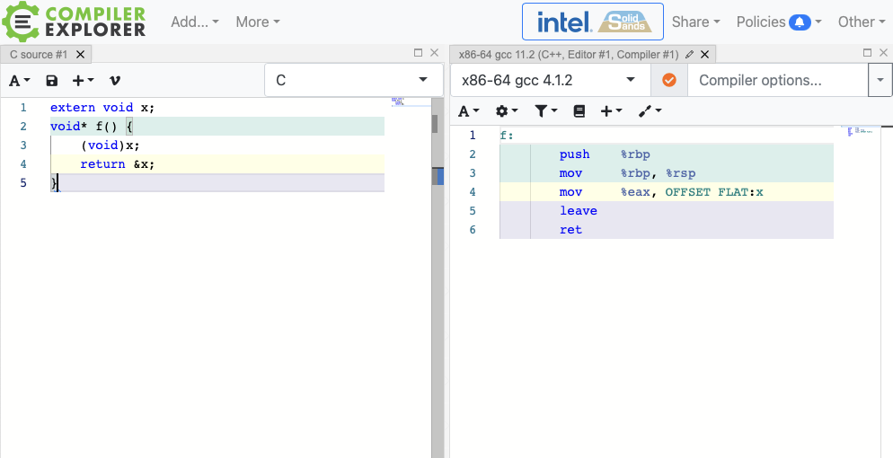 Compiler Explorer