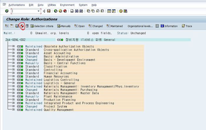 SAP 권한부여 PFCG :: T-Tiger