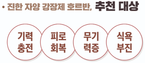 약사포스팅 진한 자양강장제 호르반 내복액
