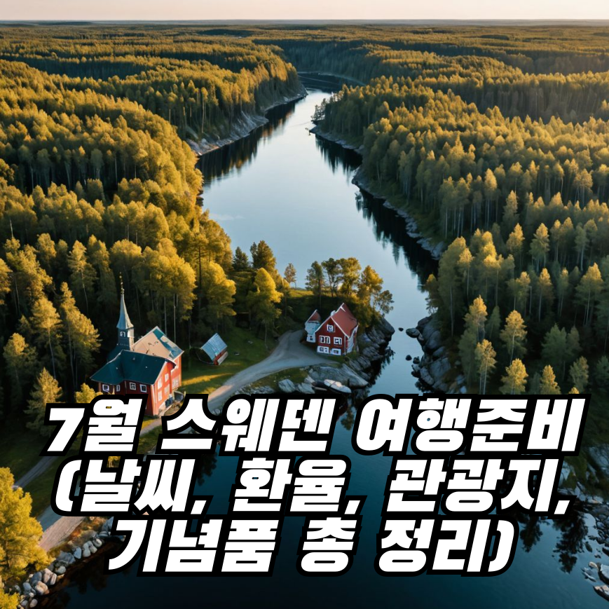 해외여행 7월 스웨덴 여행 준비날씨 환율 관광지 기념품 총 정리