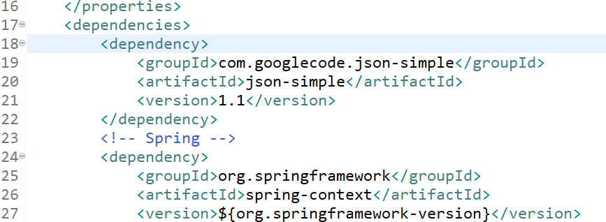 [Spring] 프로젝트에 Dependency추가하기 (+Json파싱)