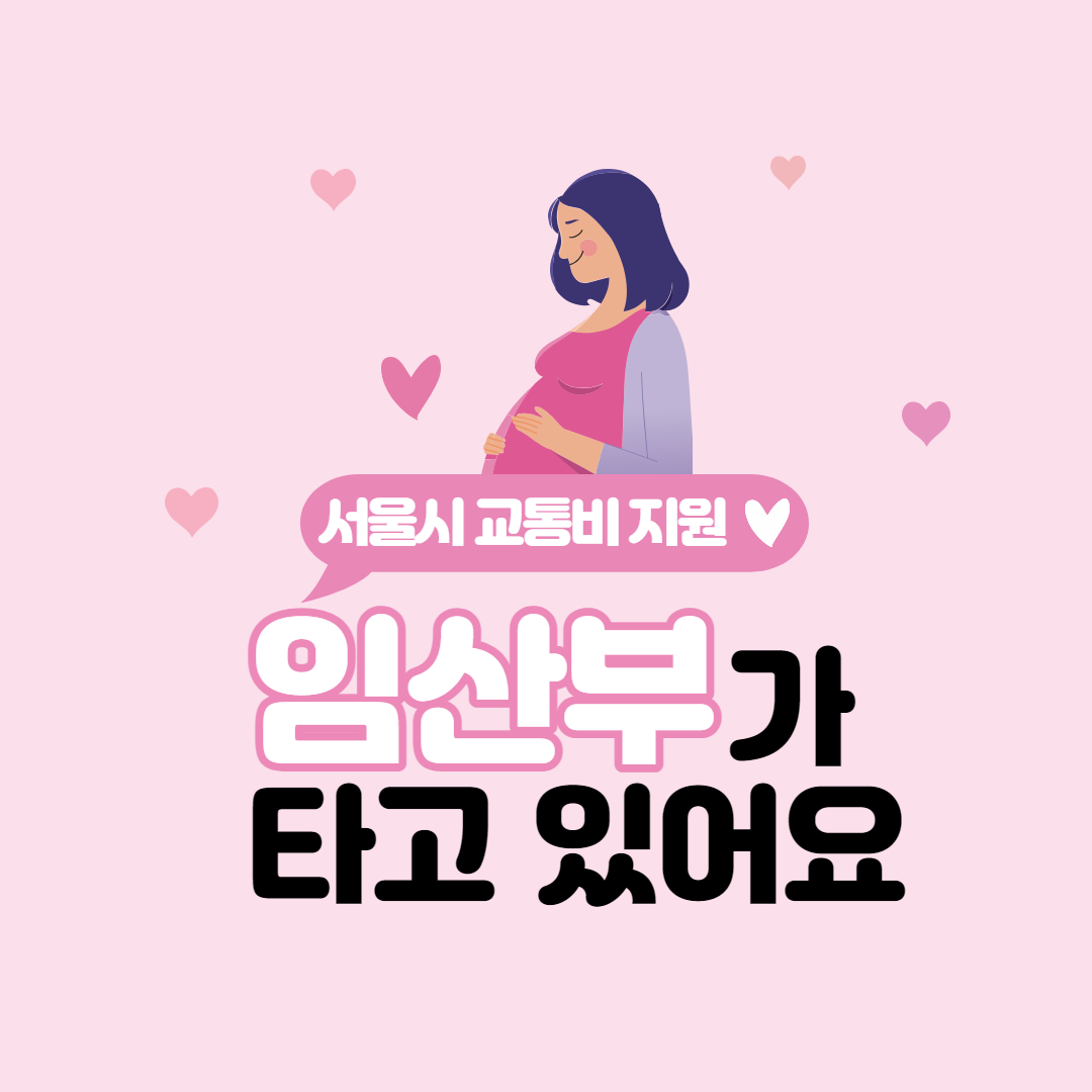 서울시 임산부 교통비 지원 사업 총정리