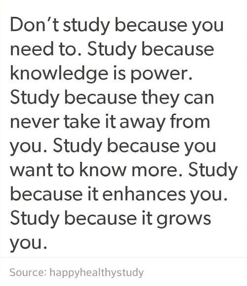 짧은 영어 명언 직독직해 Don't study because you need to..